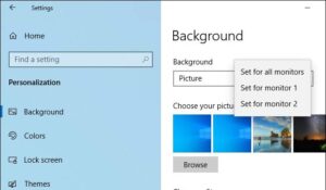 How To Set A Different Windows 10 Wallpaper For Each Display | Techindulge